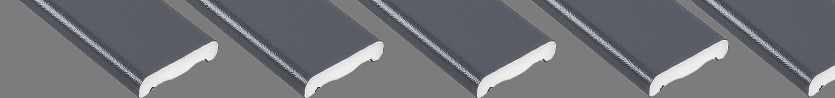 70mm uPVC Architrave Smooth Anthracite Grey 5m | Brissco Online