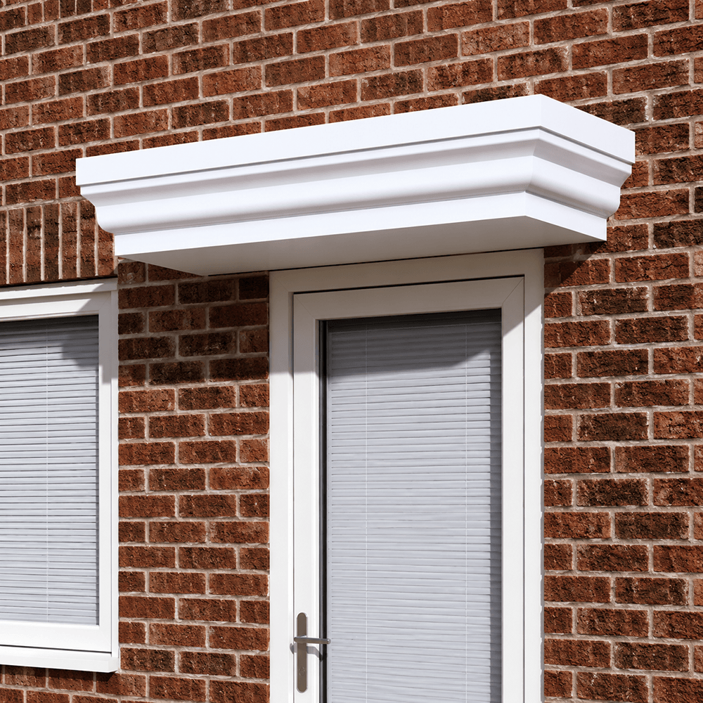 Stafford Flat Over Door Canopy | Self-Supporting GRP Door Canopy ...