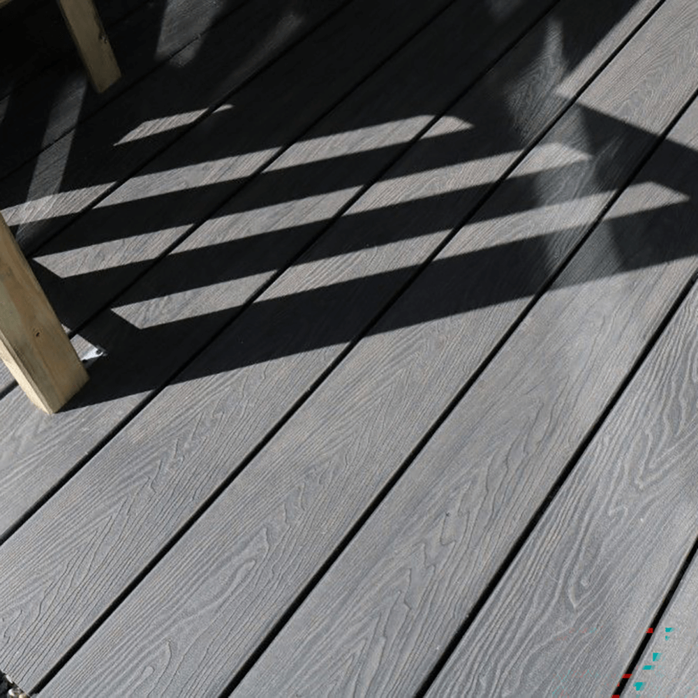 Triton Grey Composite Decking Board – 148mm x 3m | Double-Faced ...