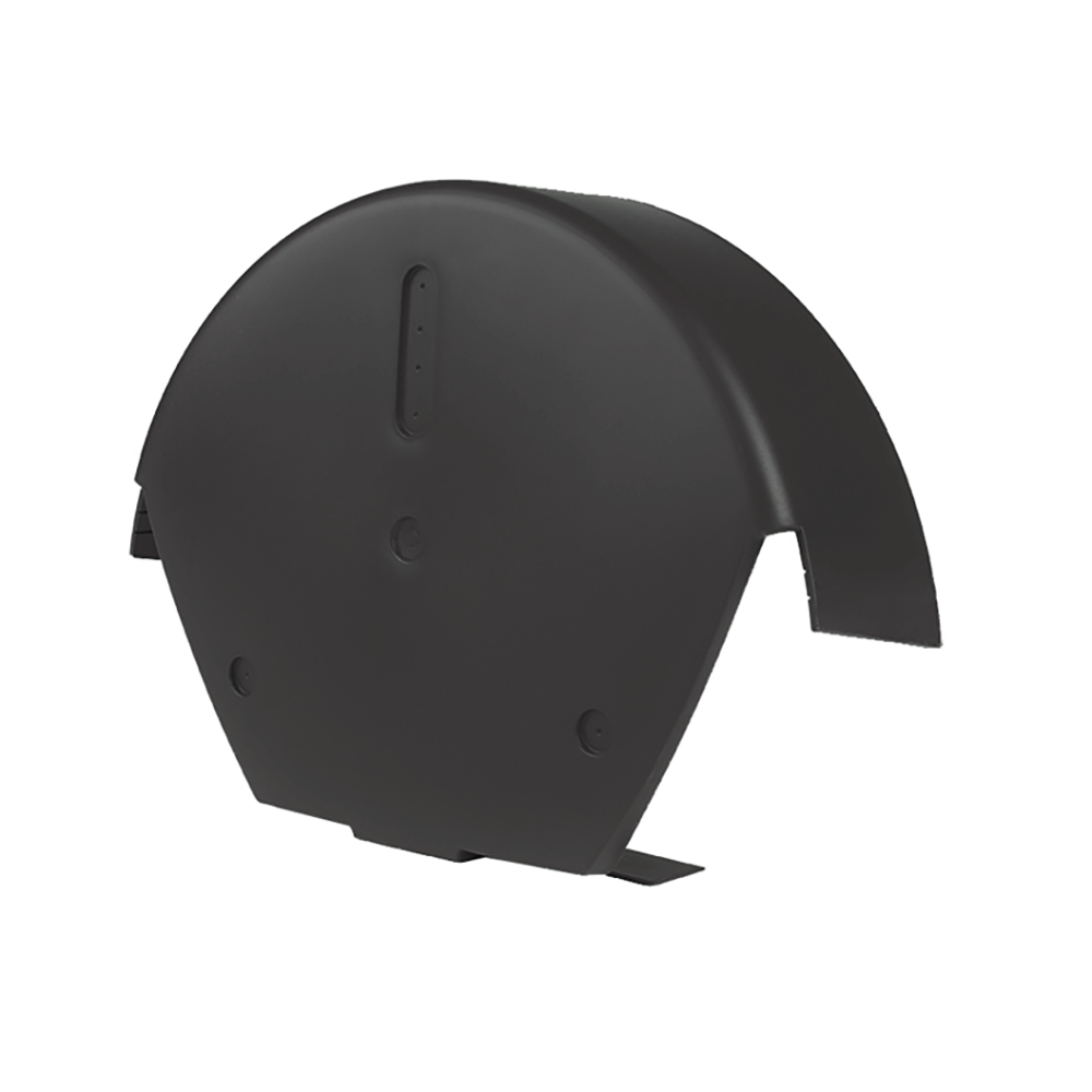 Black Round Ridge Cap for Dry Verge Systems | Brissco Online